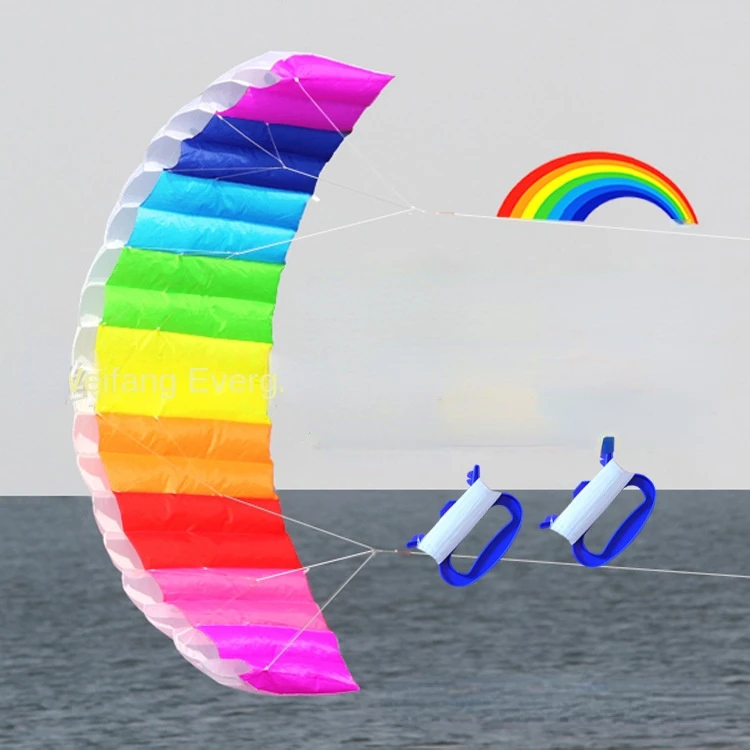 New-Rainbow-kites-flying-toys-for-children-line-professional-winds ...