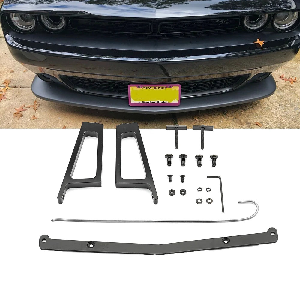 Front-Bumper-Lower-Grille-No-Drilled-License-Plate-Mount-Kit-Holder-For ...