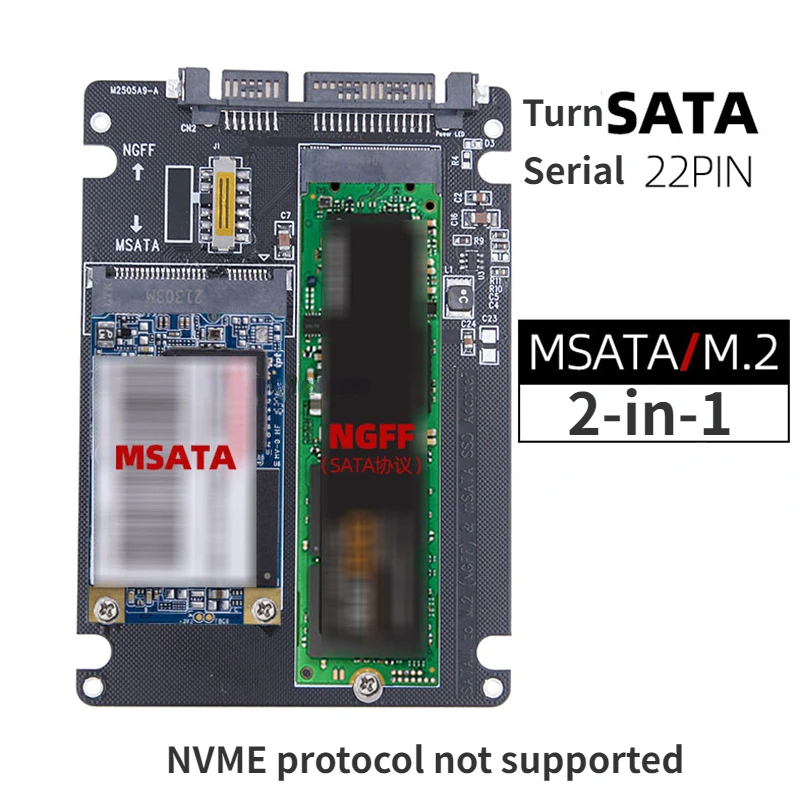 MSATA-Solid-State-SSD-Hard-Drive-NGFF-To-SATA3-External-Hard-Drive ...
