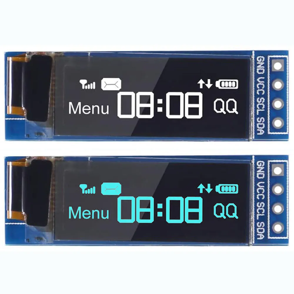 I2c Oled Display Module 0.91 Inch I2c Ssd1306 Oled Display Module White ...