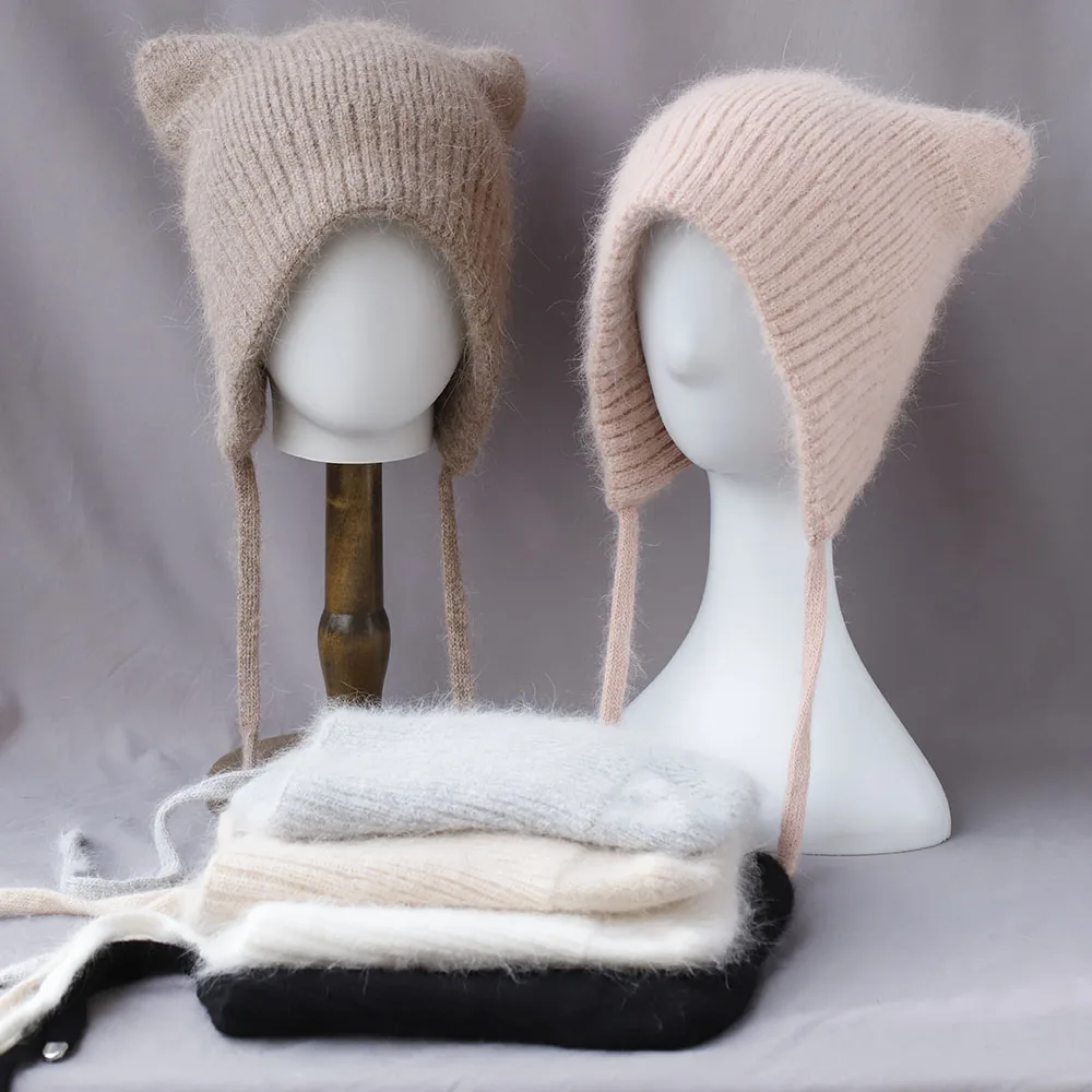 Cashmere hatoutdoor deep hat with ears soviet hat wtaps hat for women's ...
