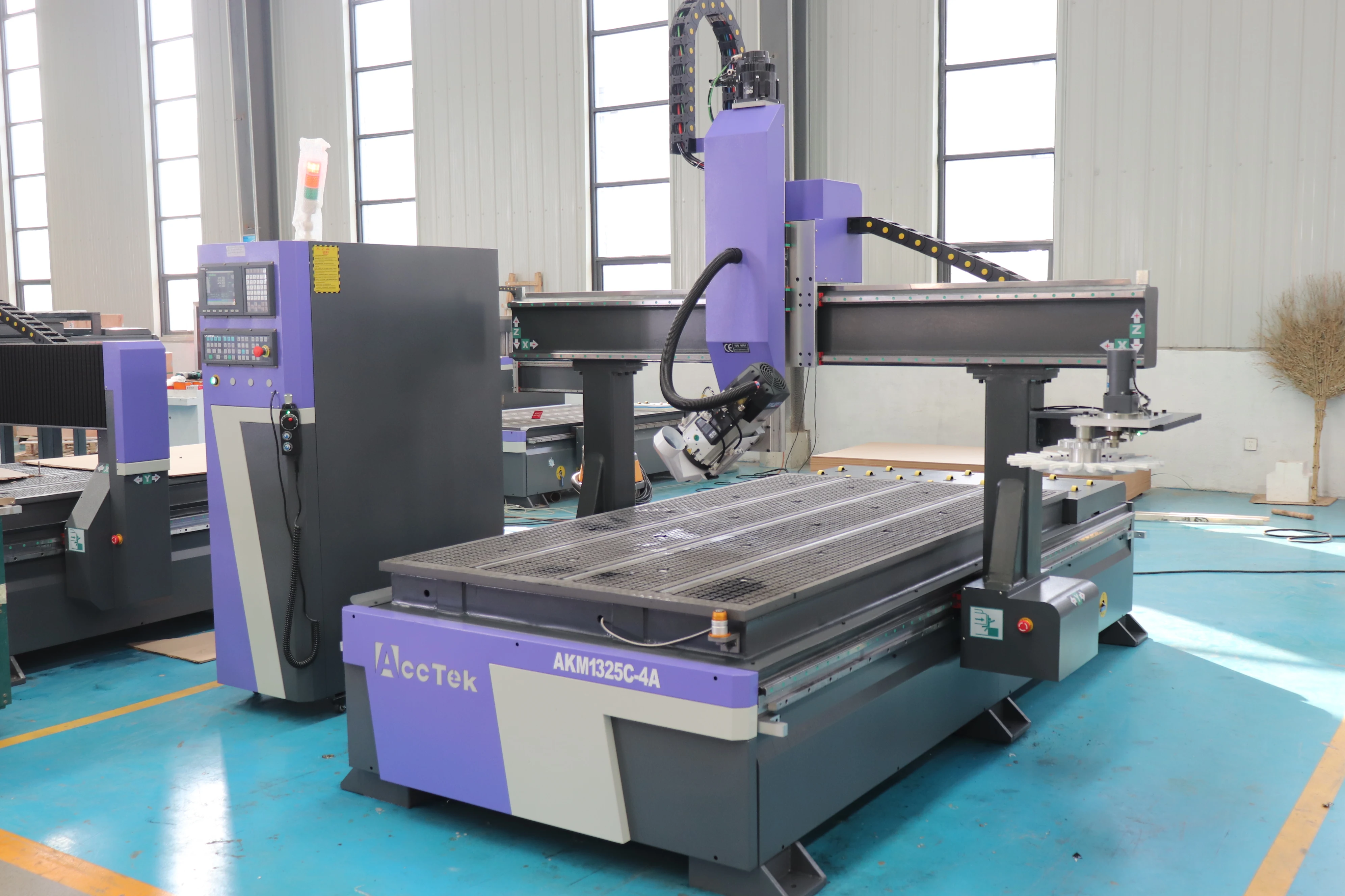 AKM1325C-4-Axis-CNC-Route-Machine-Carving-Acrylic-Mdf-Wood-Plastic-Foam ...