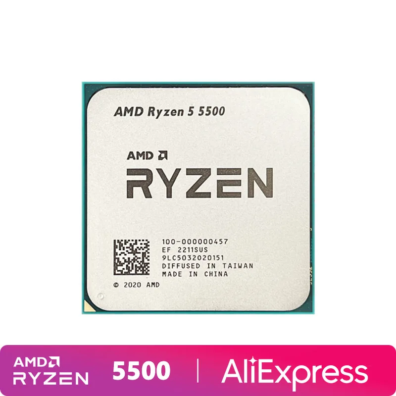AMD Ryzen 5 5500 New 6C/12T 4.20GHz 65W CPU processor 7NM 100-000000457 ...