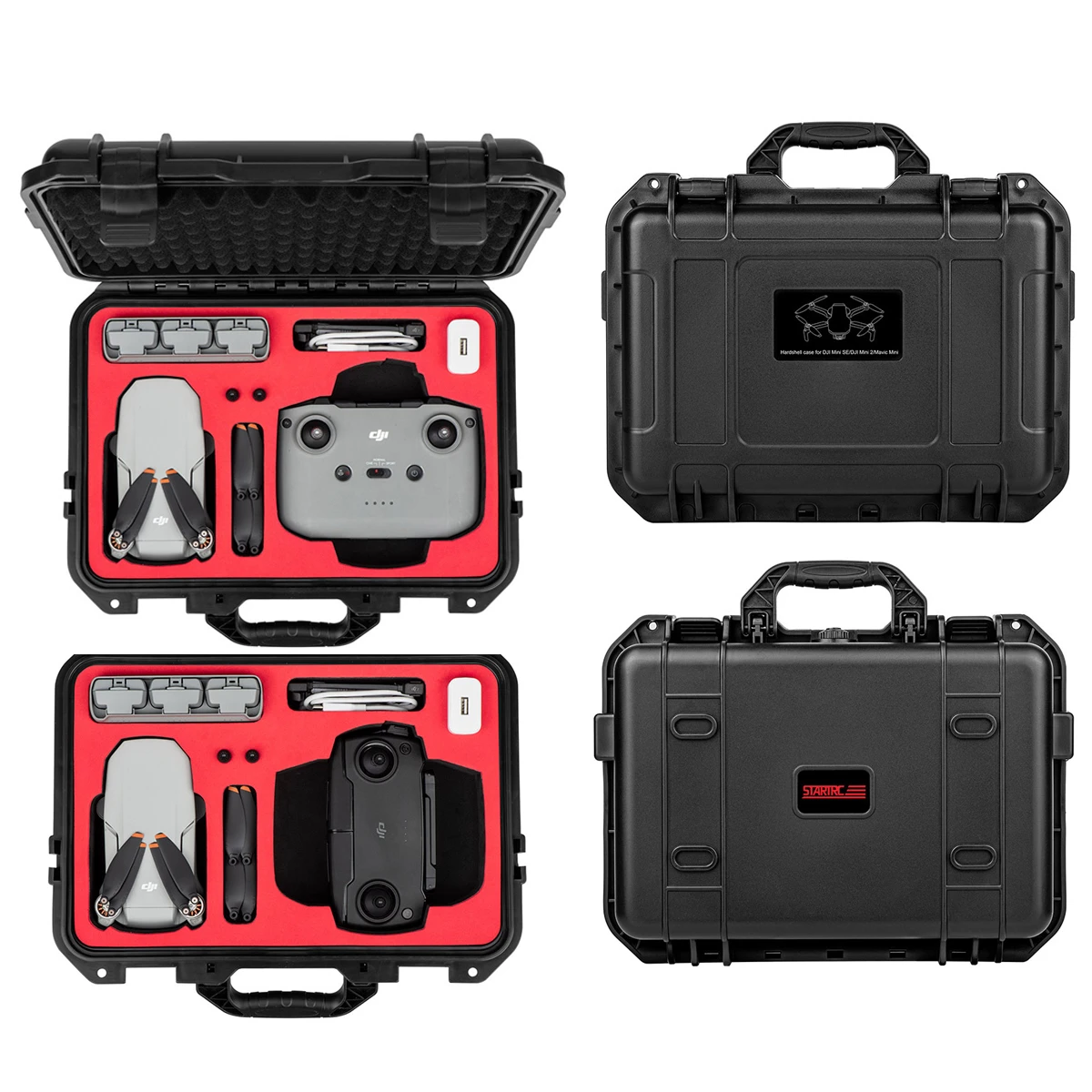 Dji Mini 2 Carrying Case Portable Storage Bag Abs Waterproof ...