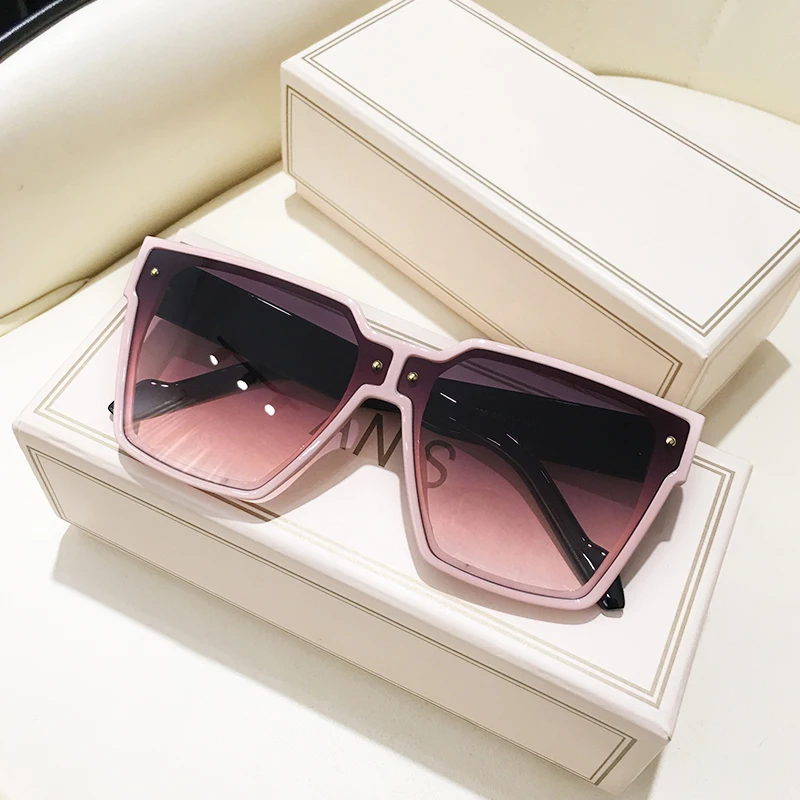 2022-New-Rectangular-Sunglasses-Men-and-Women-Oversized-Frames-Vintage ...