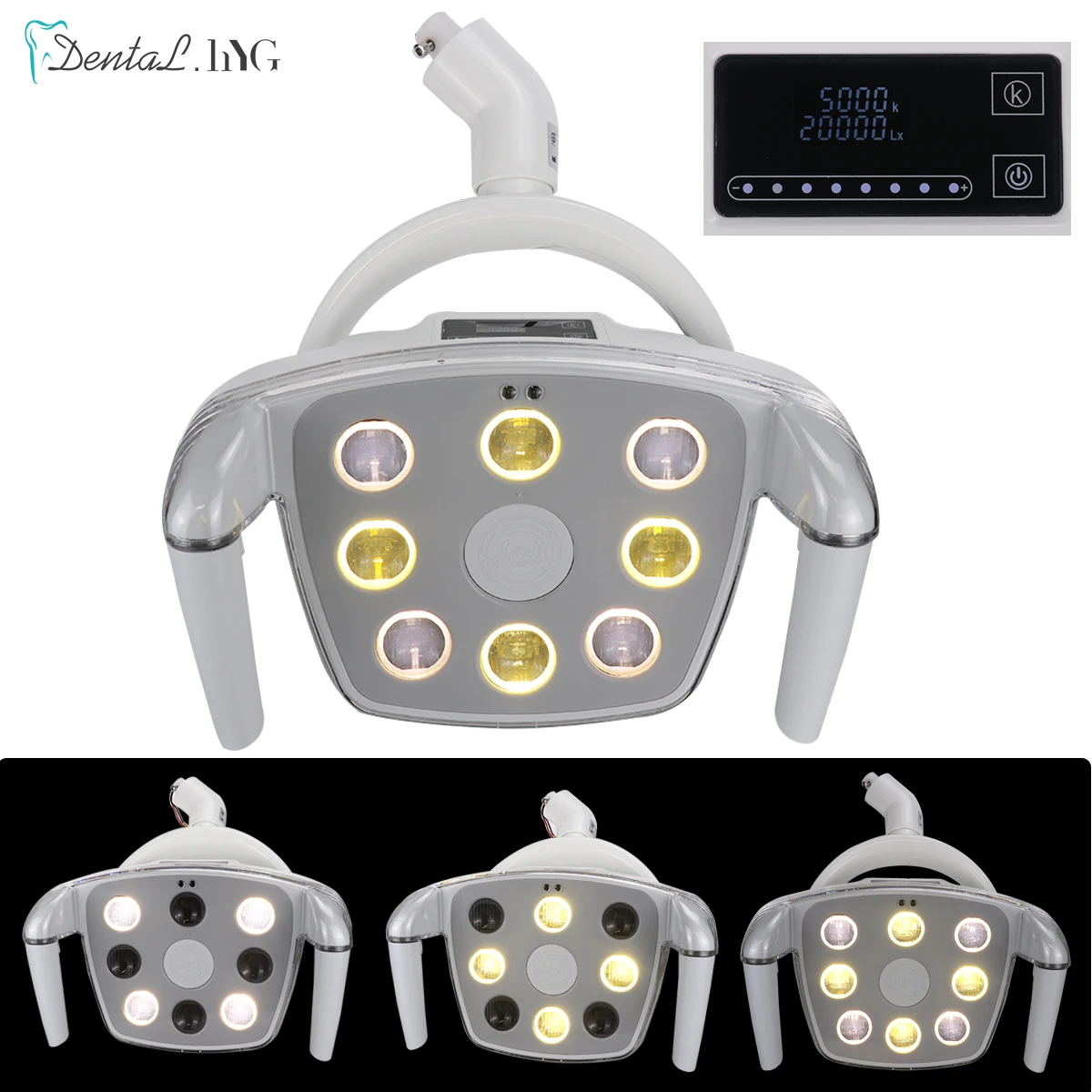 Shadowless Professional Dentistry Equipment, Dental Lâmpada Unidade ...
