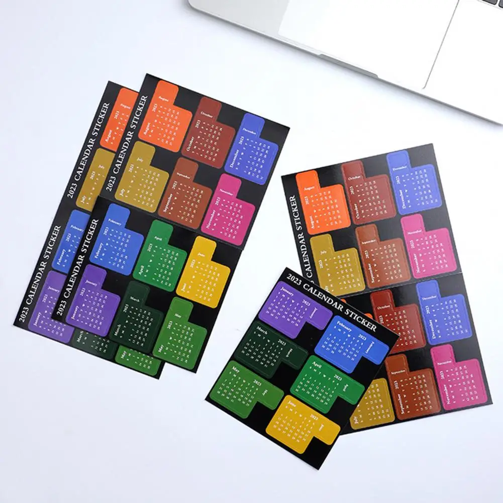 Self-adhesive-2-Pcs-Set-Practical-Great-Stickiness-2023-Calendar-Index ...