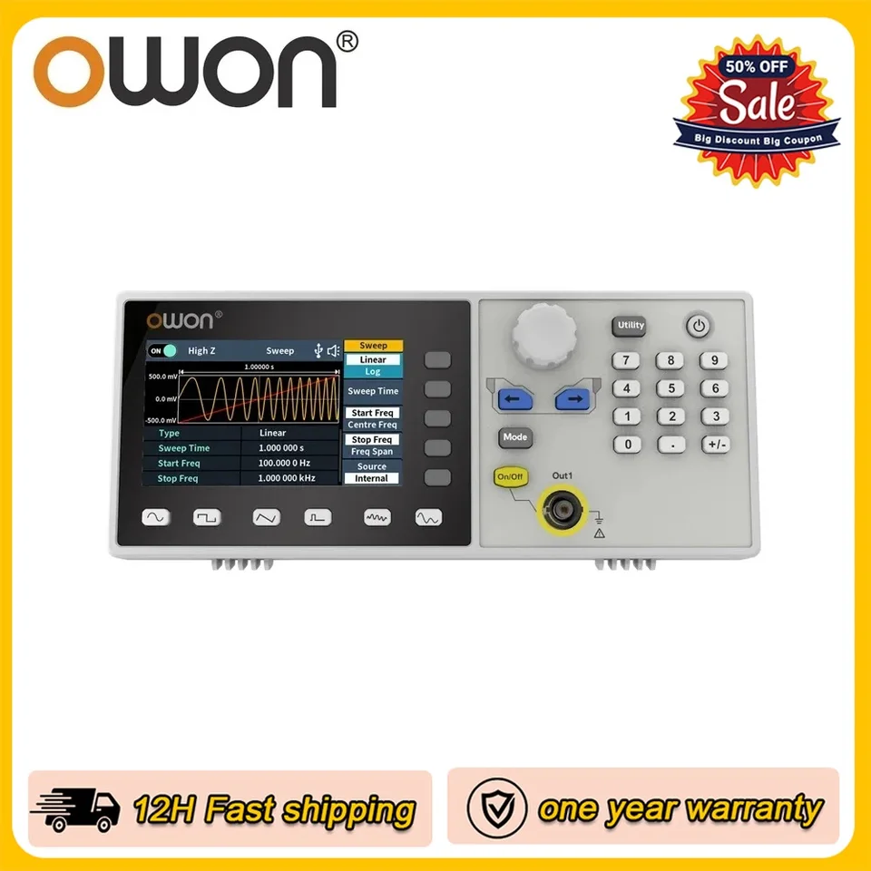 Function Generators OWON Waveform Generator, 60MHz Bandwidth,300MSa/s ...