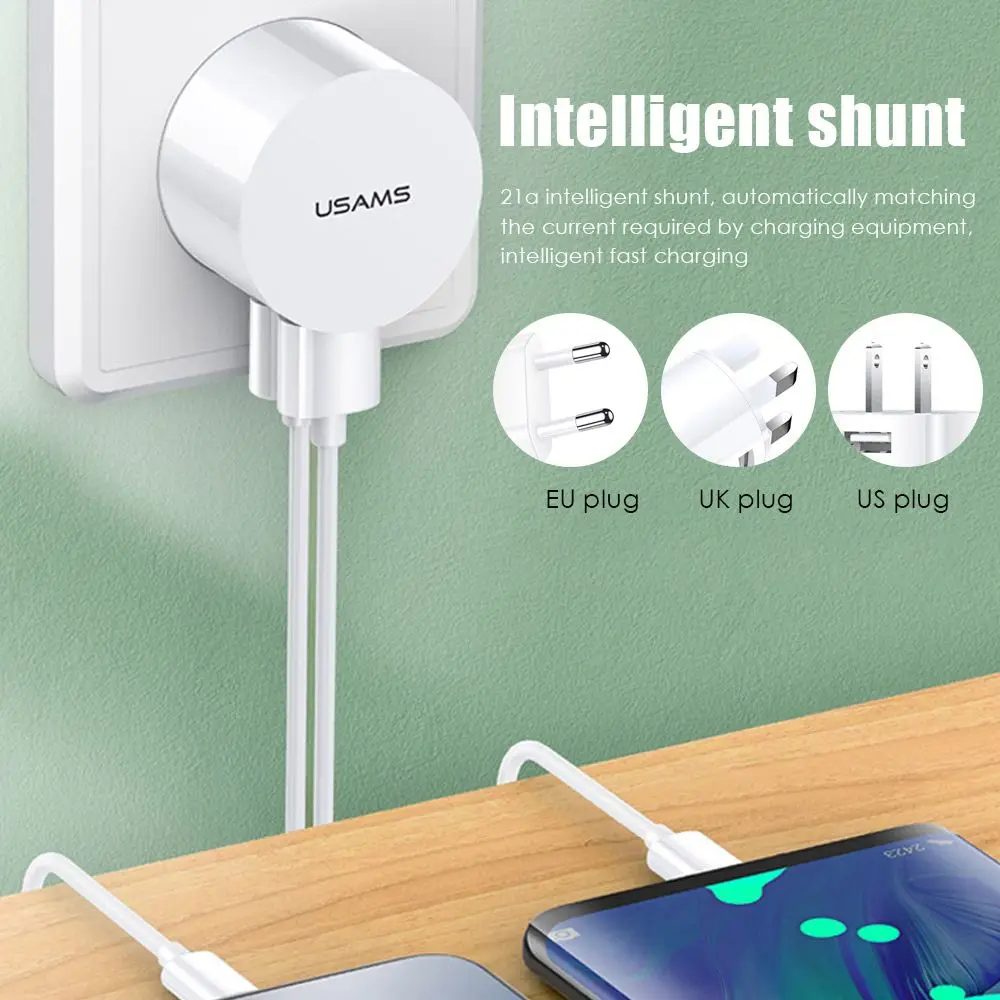 5V-2-1A-Dual-USB-Charger-Quick-Charge-Wall-Charger-Mobile-Phone ...