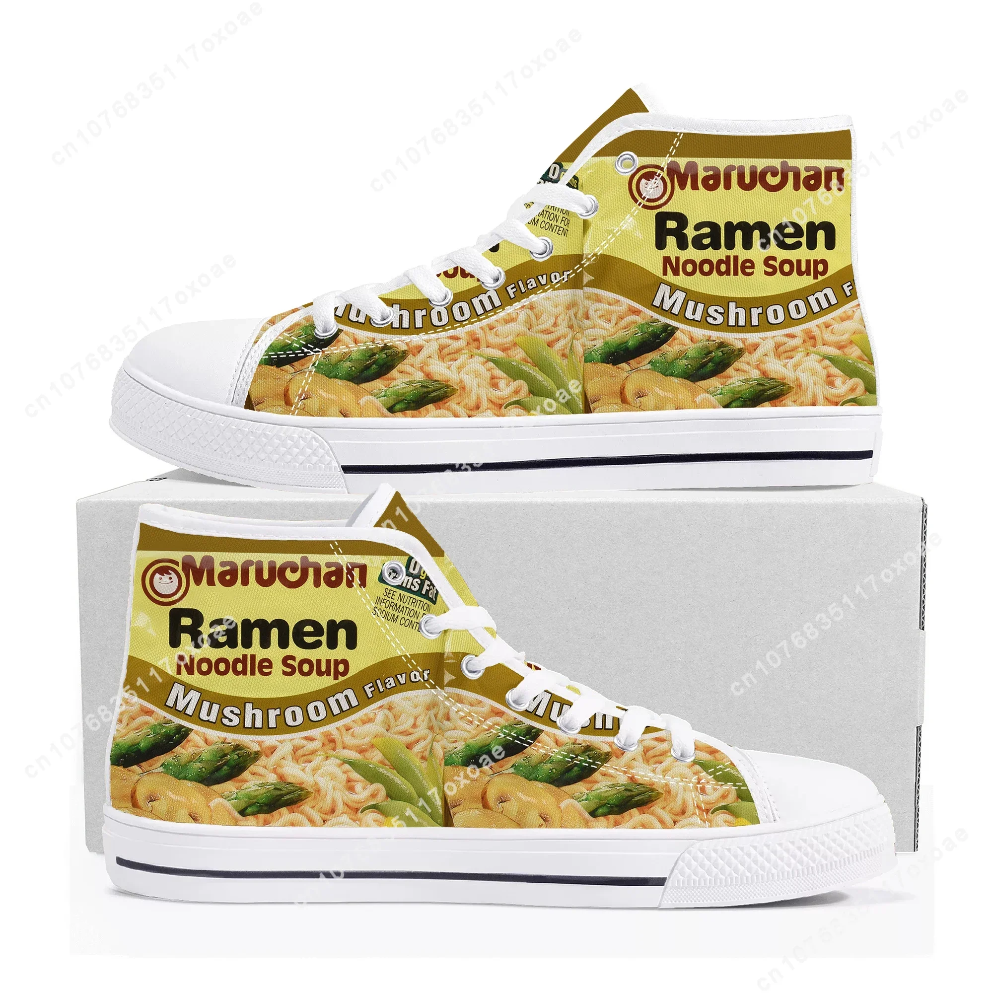 Maruchan Ramen Noodles High Top Sneakers Mens Womens High Quality ...