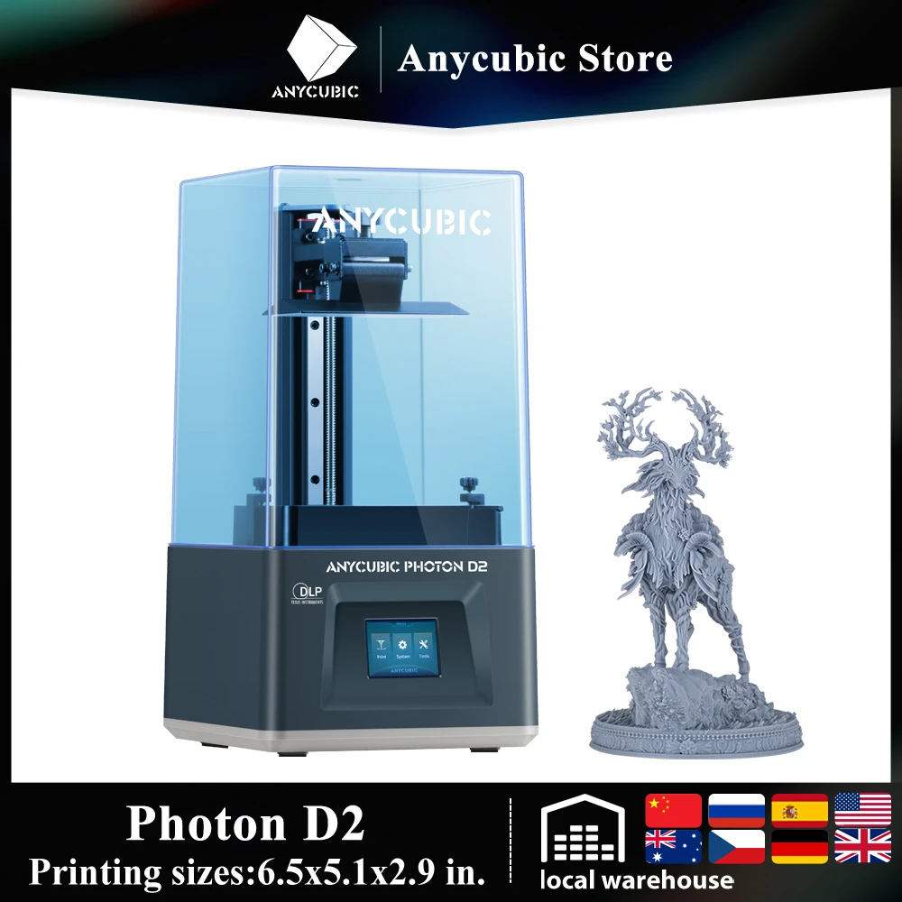 NEW ANYCUBIC Photon D2 DLP 3D Printer High Precision 3D Printing High ...