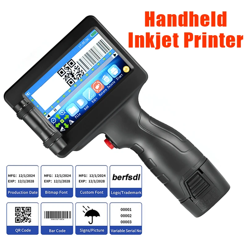 Portable Mini Split Printer 12.7mm Handheld Inkjet Printer 28 Languages ...
