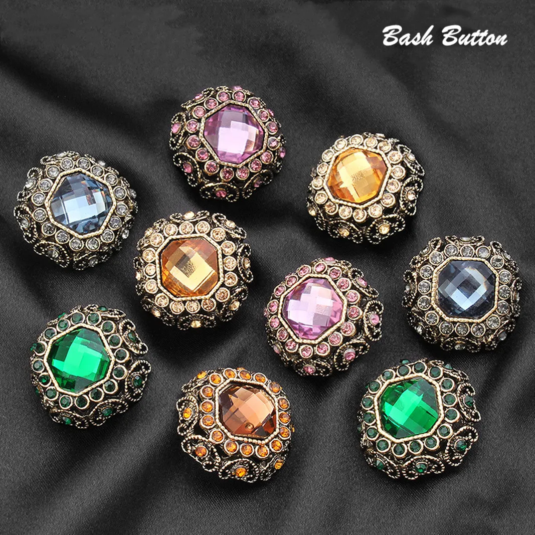 High-end-Buttons-Cashmere-Coat-Woolen-Trench-Large-Metal-Buttons ...