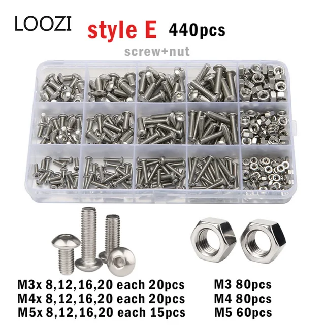 M2 M2.5 M3 M4 M5 304 Rozsdamentes Acél Allen Hexagon Hex Aljzat Gomb ...