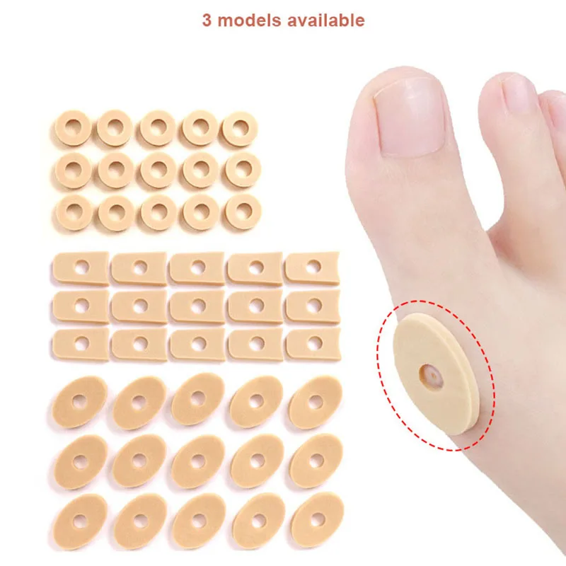 15pcs/sheet Callus Cushions Shoes Heel Pad Foam Round Toe Foot Corn ...