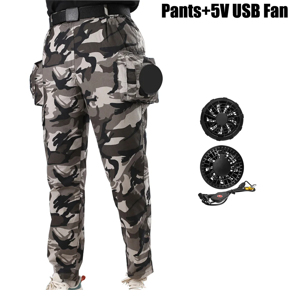 Fan Pants Cold Fishing Pure Cotton Site Welder Camping Ride Climbing ...