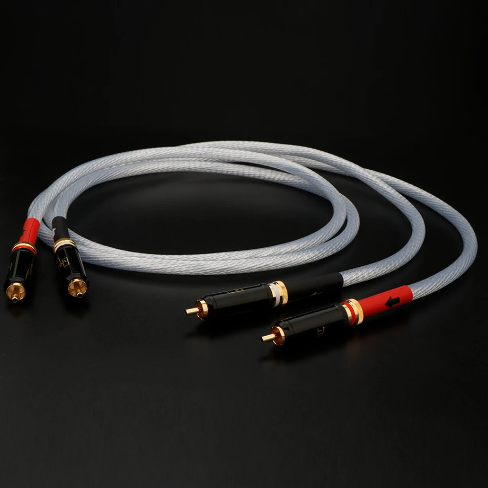 Cable-de-Audio-2RCA-Chapado-en-plata-5N-OCC-de-alta-gama-Cable-de-Audio ...