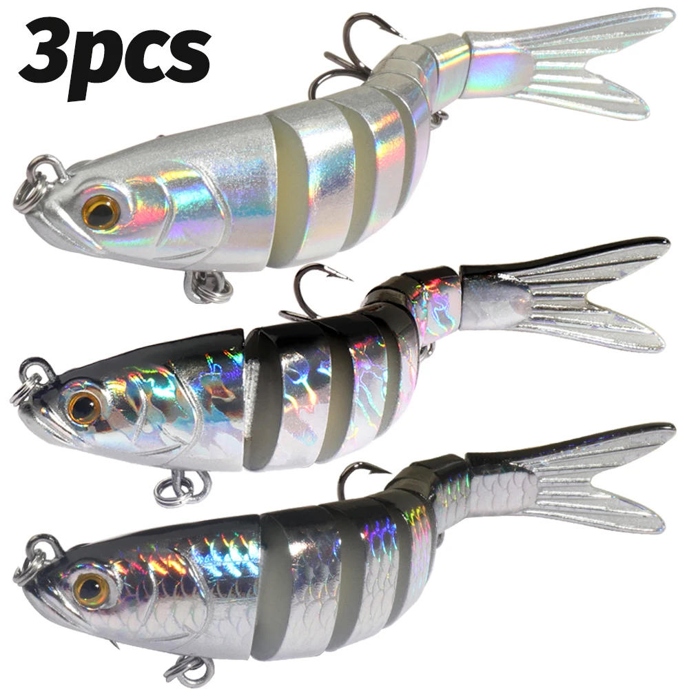 3PCS-Lot-Swimbait-27g-Multi-Joint-Bait-Slow-Sinking-Bionic-Fish ...
