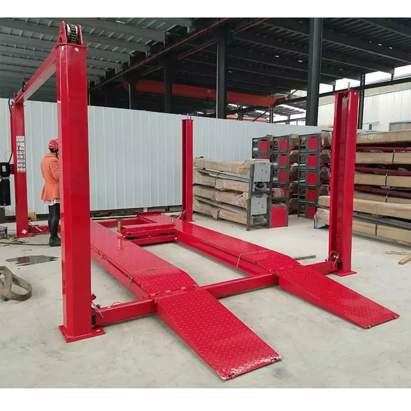 Hot-Sale-4-Column-Car-Machine-With-Link-Chain-4000kg-Wheel-Alignment ...