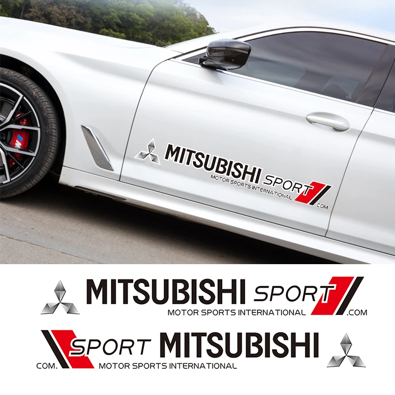 Vinyl Car Door Sticker Decal Styling Decoration For Mitsubishi Lancer ...