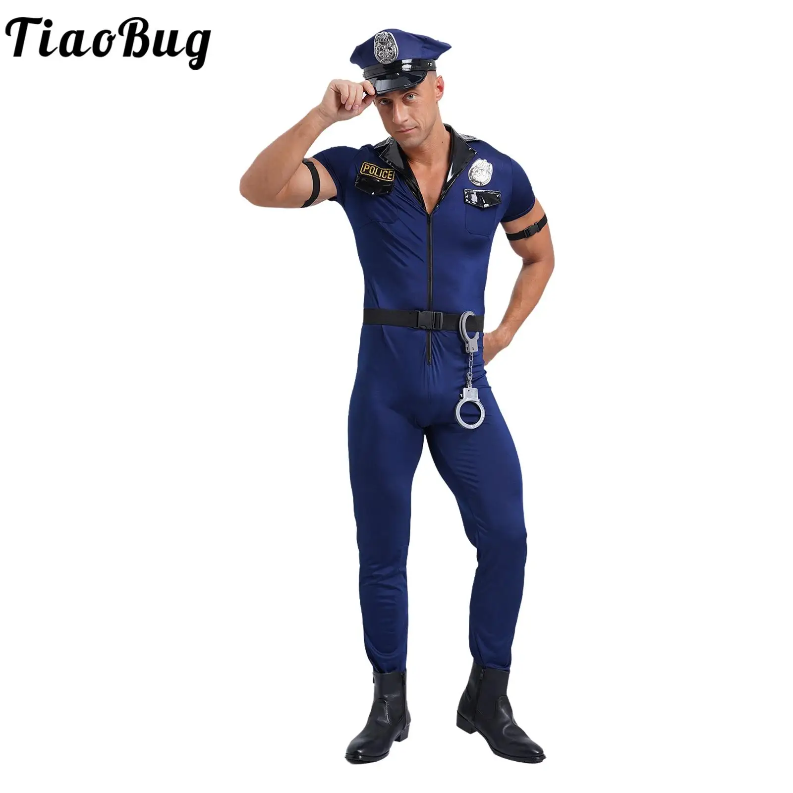 Men Police Uniform Cosplay Outfits Dirty Cop Officer Role Play ...
