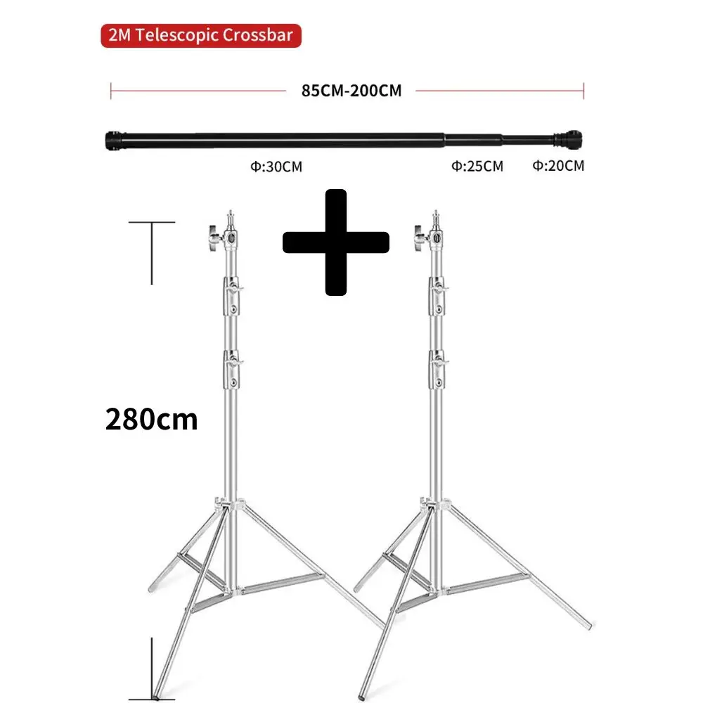 2-8x2-3M-Universal-Telescopic-Crossbar-Photo-Background-Support-System ...
