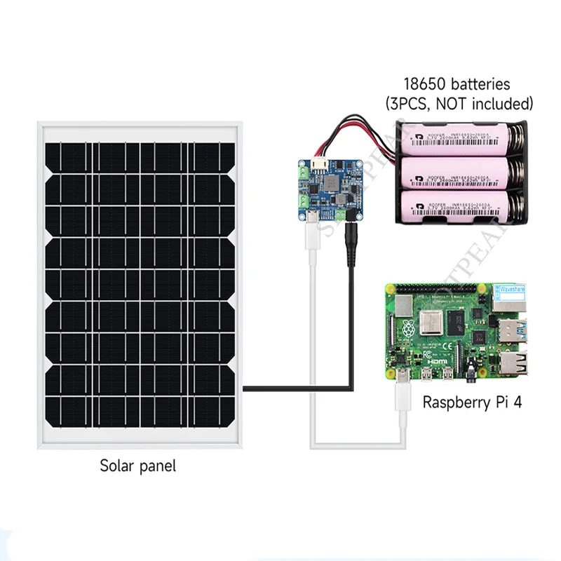 Solar-Power-Manager-Module-D-For-Arduino-Jetson-Raspberry-Pi-For ...