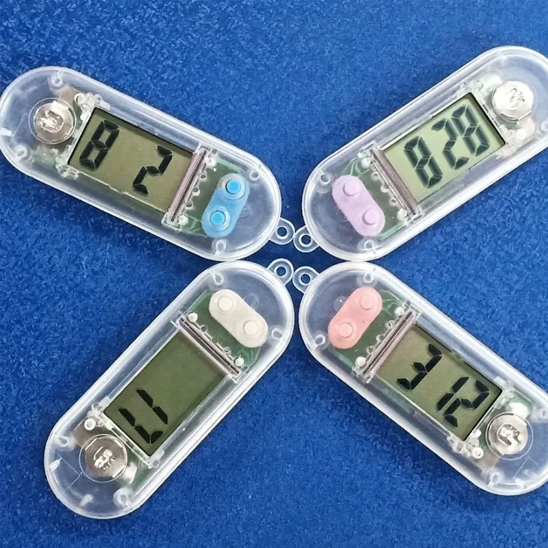 2025 4pcs Digital Wall Watch Keychains Electronic Study Timer Silent ...