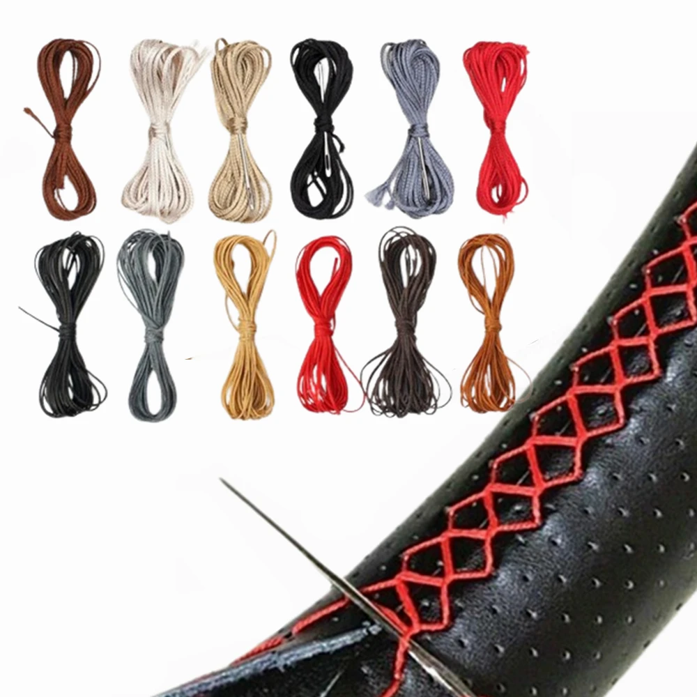 Needle and Thread Set For Car Steering Wheel Cover Hand Braiding DIY ...