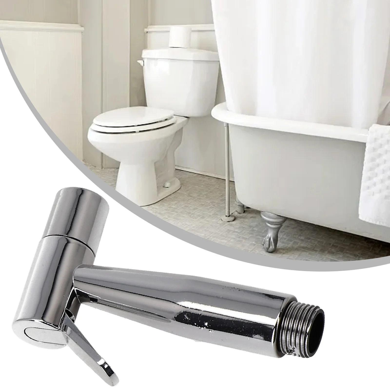 Bathroom-Fixture-Bidet-Parts-Spray-Plastic-Toilet-Douche-Head-Handheld ...