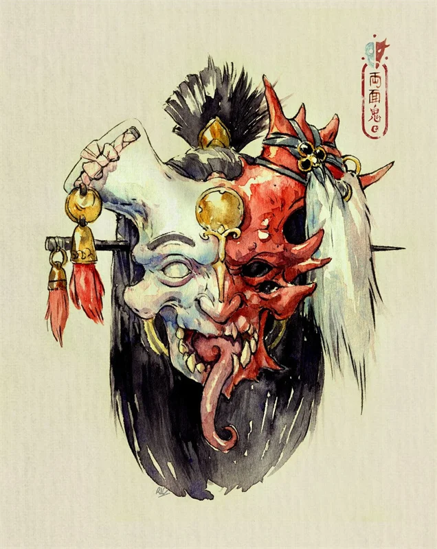 Japanese Demon Painting