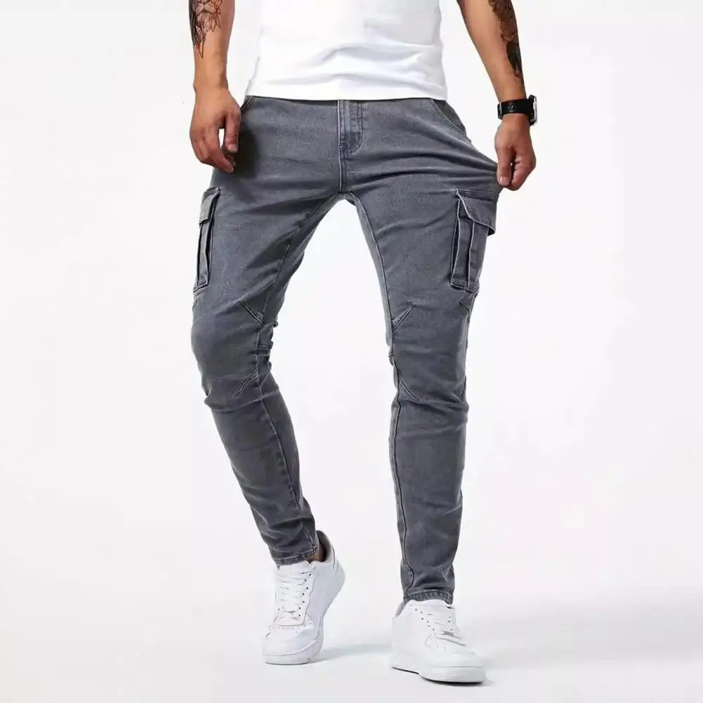 Solid-Color-Men-Pants-Durable-Men-s-Work-Pants-with-Reinforced-Pockets ...
