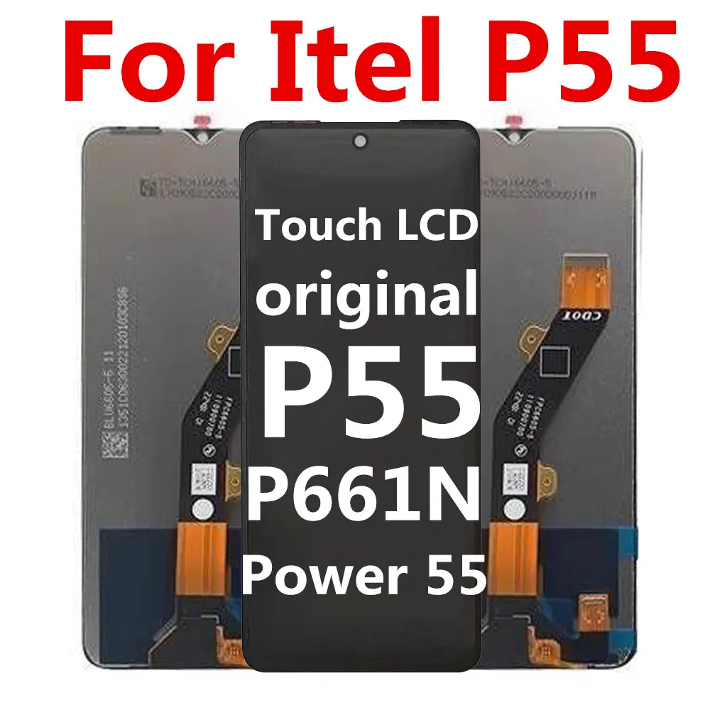 6-6-Original-Black-For-Itel-P55-5G-LCD-itel-P661N-LCD-Power-55-Display ...
