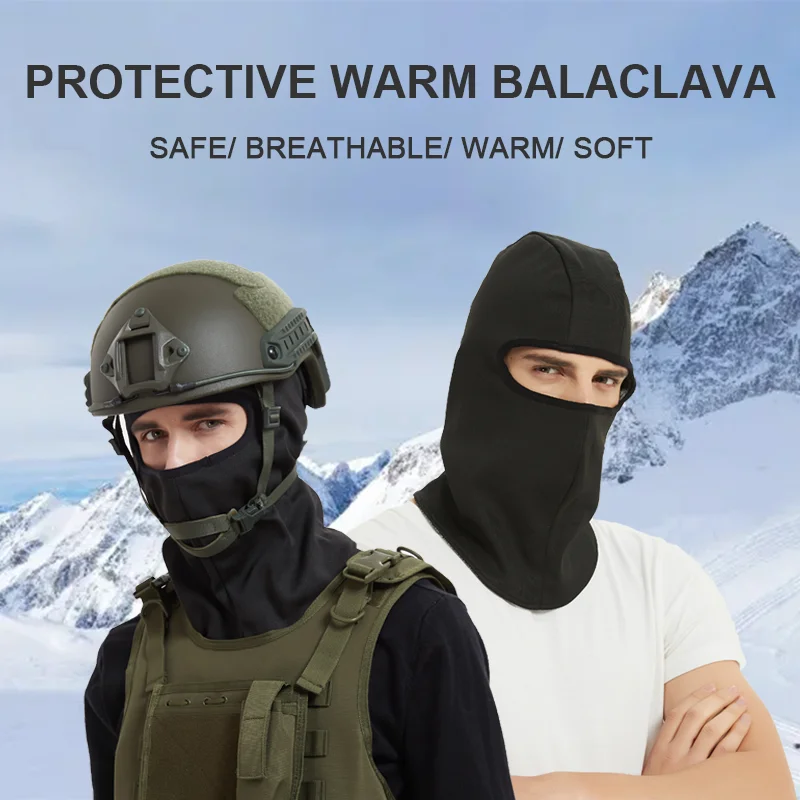 Level 3 Cut Resistant Warm Mask in Winter Self-defense Balaclava Head ...