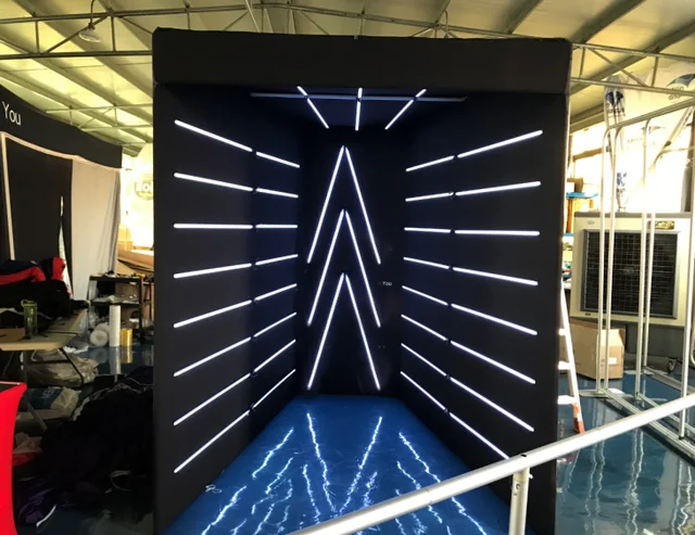 Custom Logo Portable Lightweight Vogue Photo Booth Led Enclosure Trade ...