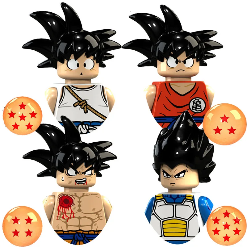 Goku Vegeta Model Action Figure Blocks | Construction Building Bricks ...