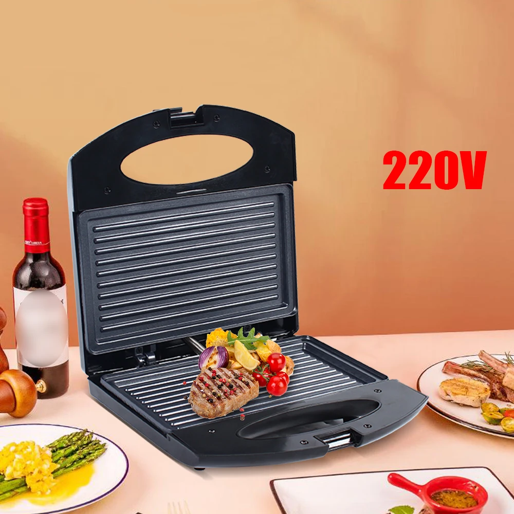 2-In-1-750W-Toaster-Sir-Double-Sided-For-Sandwiches-Toast-Steak-Panini ...