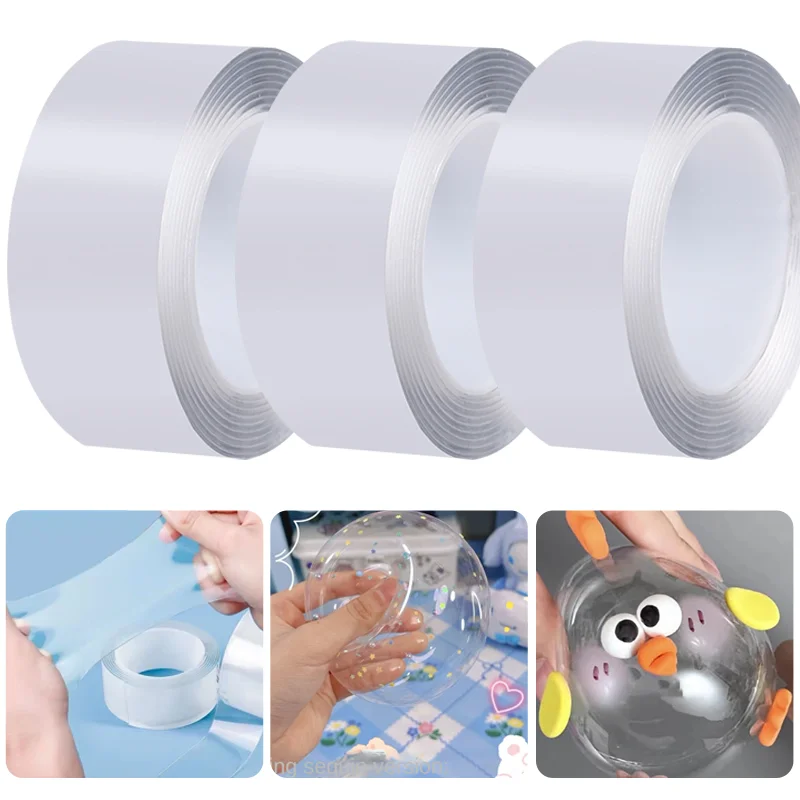 1-5m Reusable Nanotape Blowable Balloon Tape Waterproof Double-sided ...