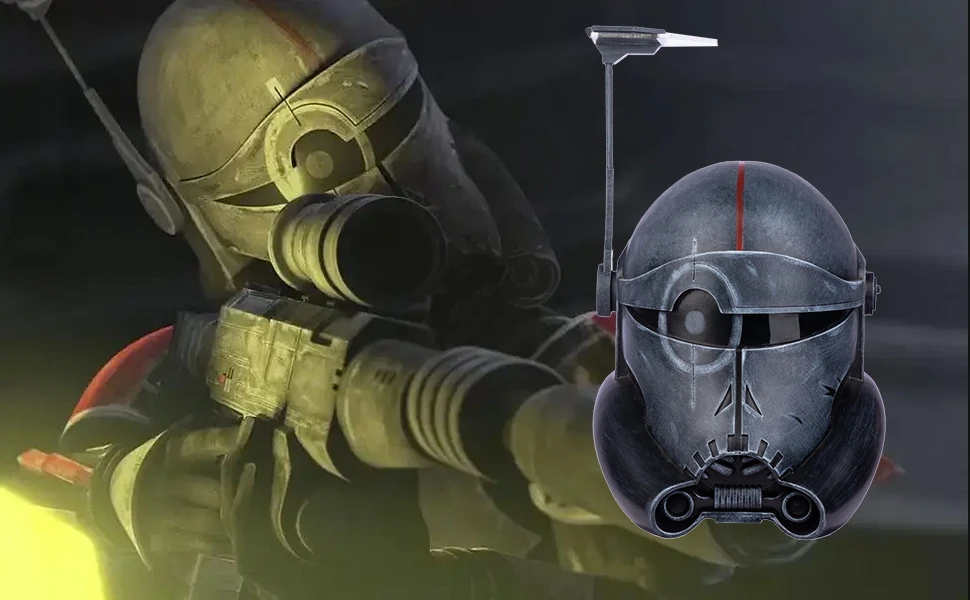 Coslive Accesorios de disfraz de SW The Bad Batch, réplica de CT 9904, Crosshair, casco de ...