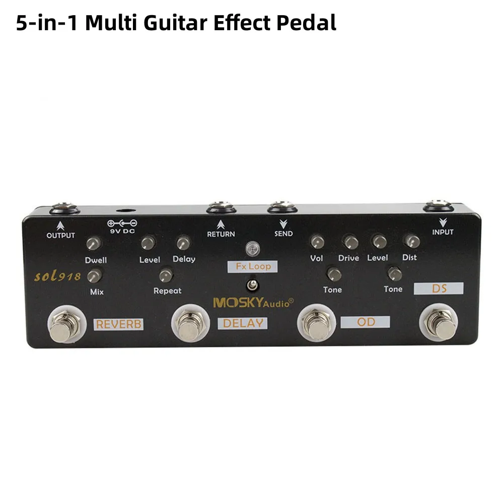 Mosky-5-In-1-Gitaar-Multi-Effect-Pedaal-Distortion-Delay-Reverb ...