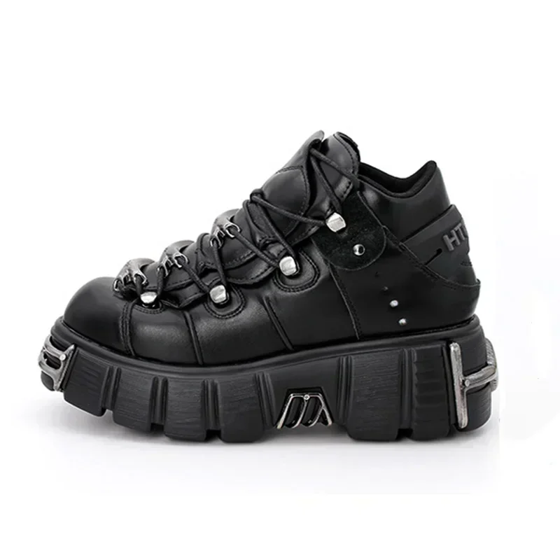 2026 NEW Punk Style Women Shoes Lace-up heel height 6CM Platform Shoes ...