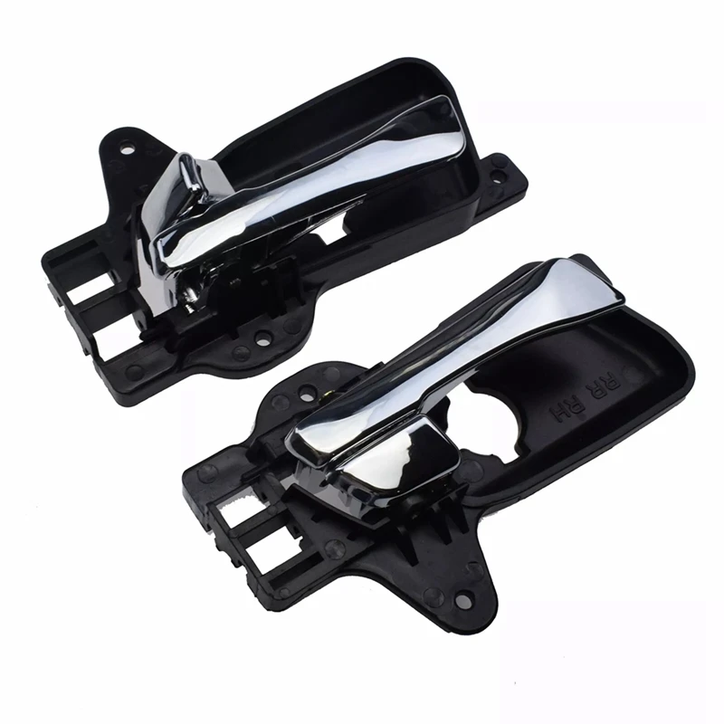 1Pair Inside Rear Door Handle Chrome Pull For Hyundai Elantra I30 I20 ...