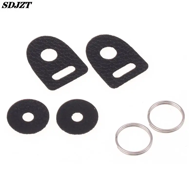 1Pair-New-Leather-Protector-Cover-Camera-Strap-Circle-Split-Ring-Hook ...