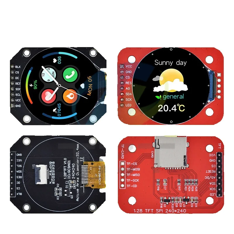 M-dulo-de-pantalla-LCD-TFT-de-1-28-pulgadas-controlador-RGB-redondo-de ...