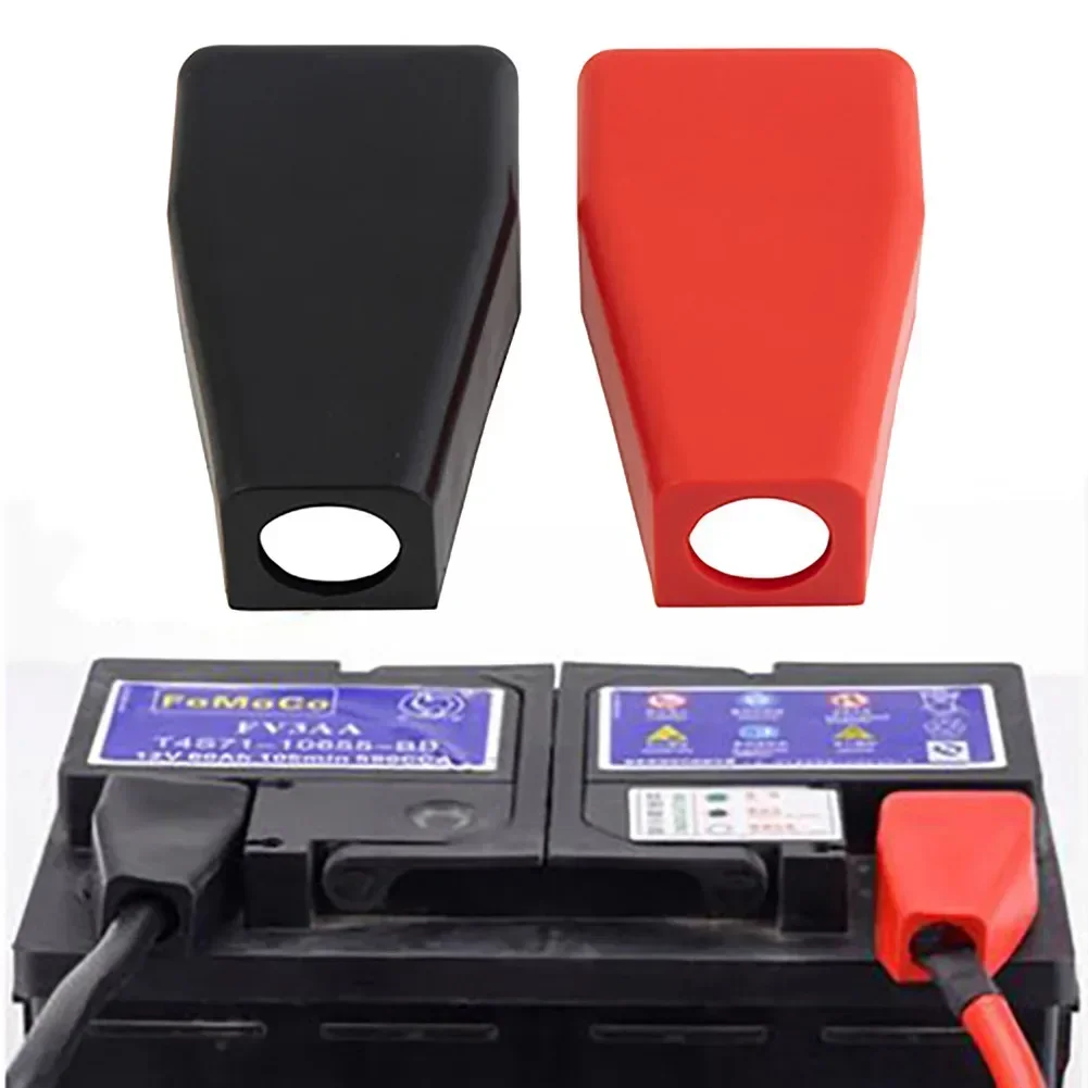 2pcs Car Battery Insulating Cover Battery Terminal Covers Positive ...