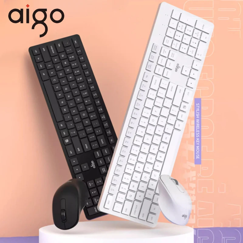 Aigo-MK500-2-4Ghz-Wireless-Keyboard-and-Mouse-Set-Low-Noise-Office-Home ...
