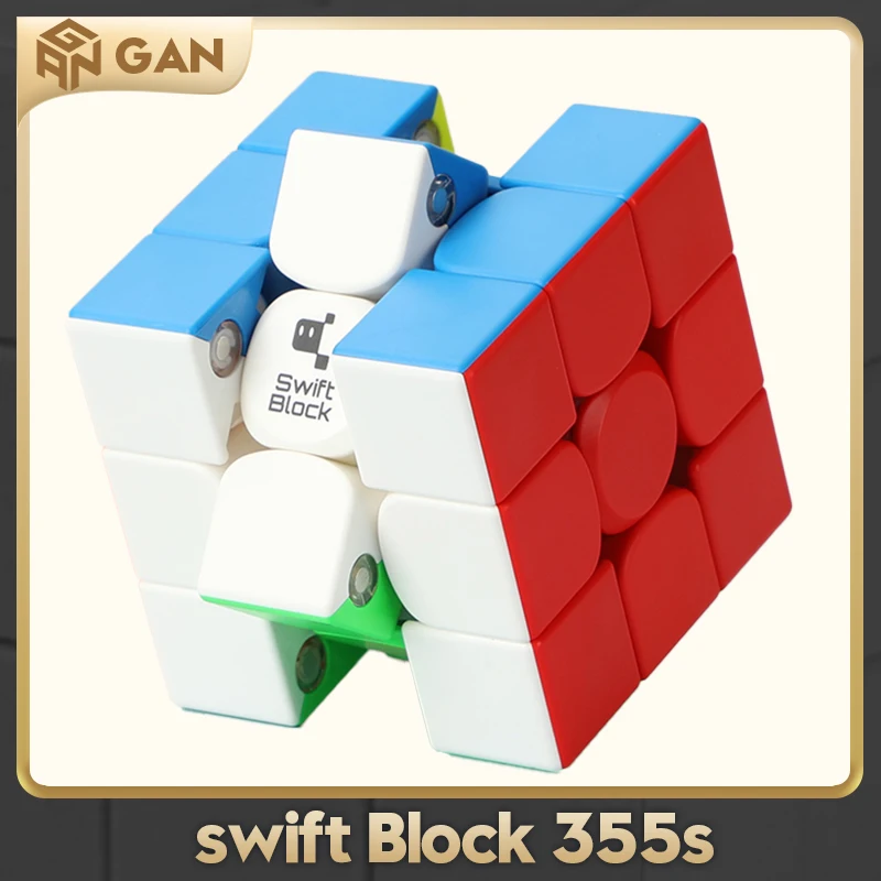 Gan-Swift-Block-3X3-Magnetische-Kubus-355S-Stickerless-Professionele ...