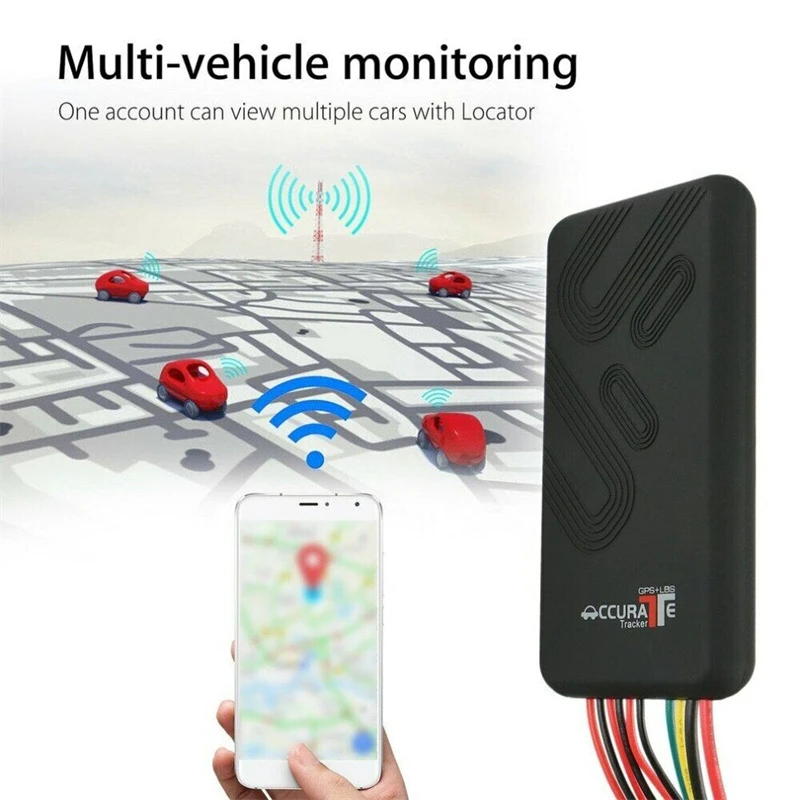 Car GPS Tracker GSM SIM GPRS Real Time Tracking Device Multiple Alarms ...