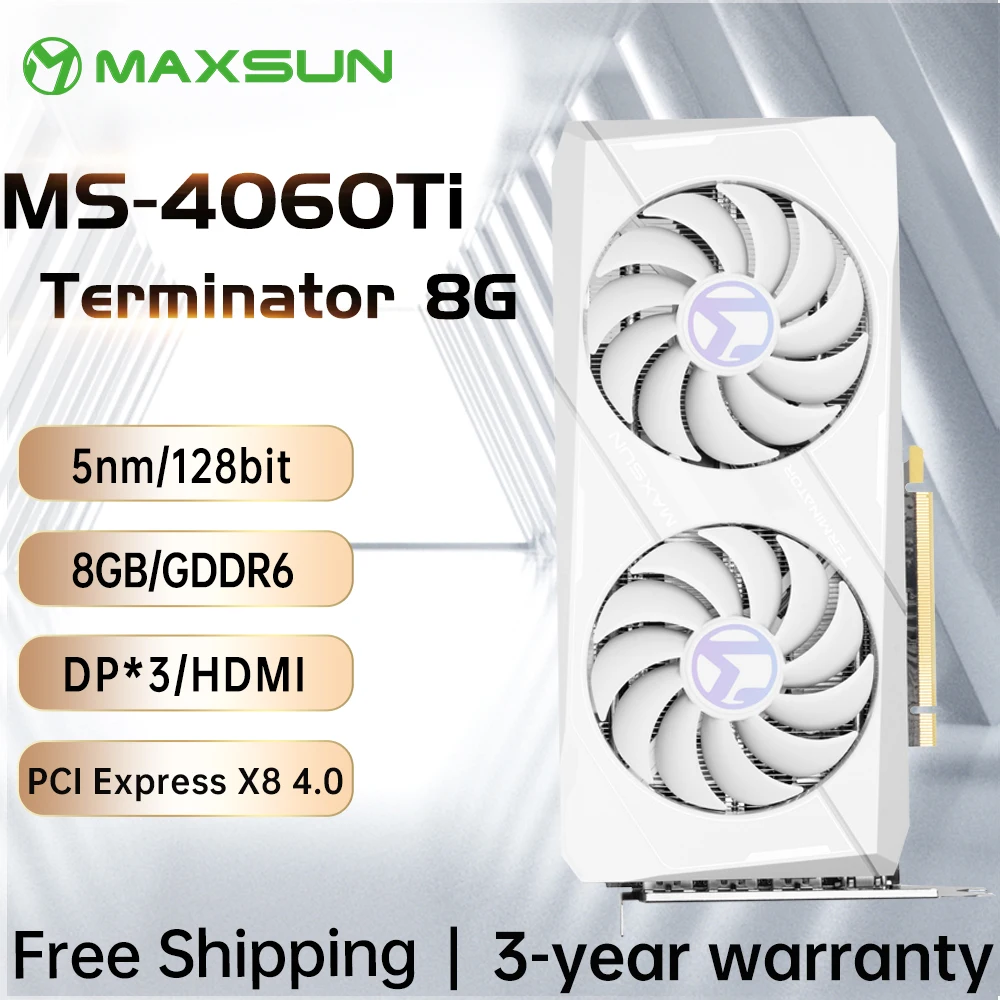 [World Premiere] MAXSUN Graphics Cards RTX 4060Ti Terminator W 8G GDDR6 ...