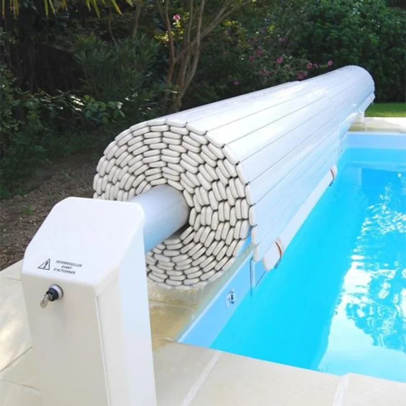 Automatic shrinking pool cover (the film collector and pool cover need ...